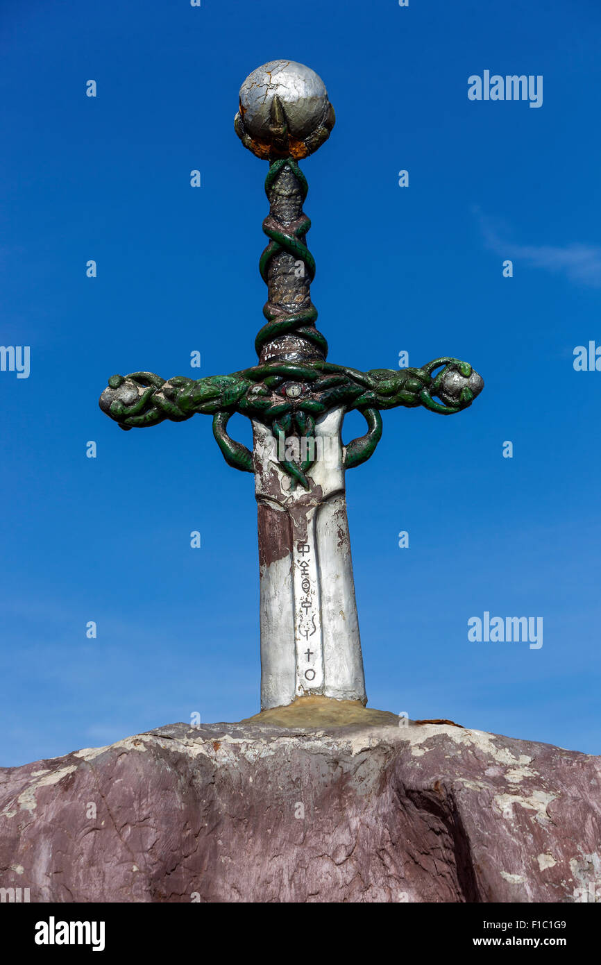 Excalibur sword in the stone immagini e fotografie stock ad alta ...