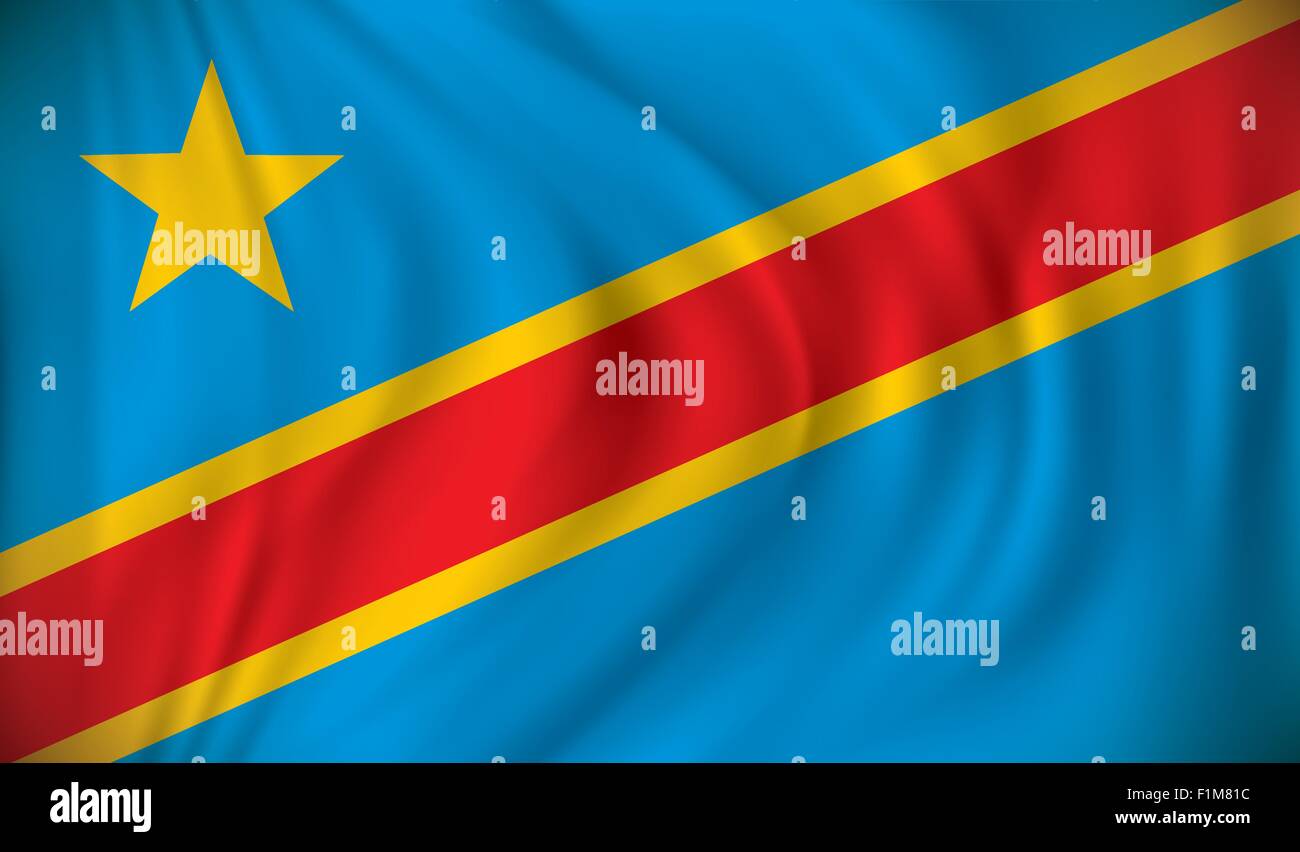 Mappa della bandiera della repubblica democratica del congo Immagini ...