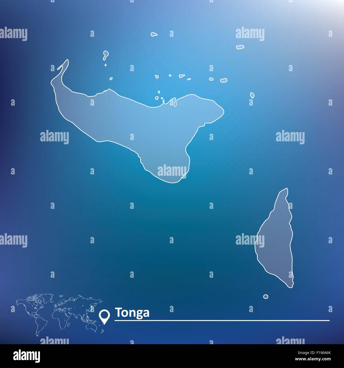 Mappa di tonga Immagini Vettoriali Stock - Alamy