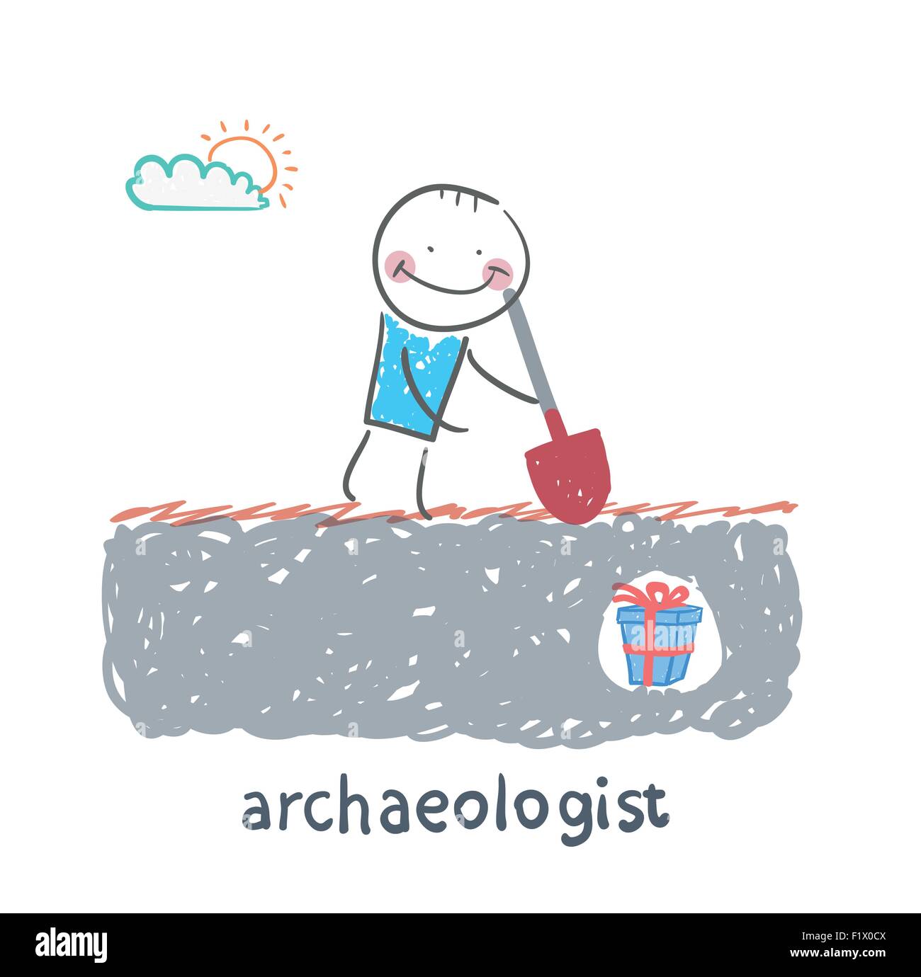 Archeologo archeologo Immagini Vettoriali Stock - Alamy