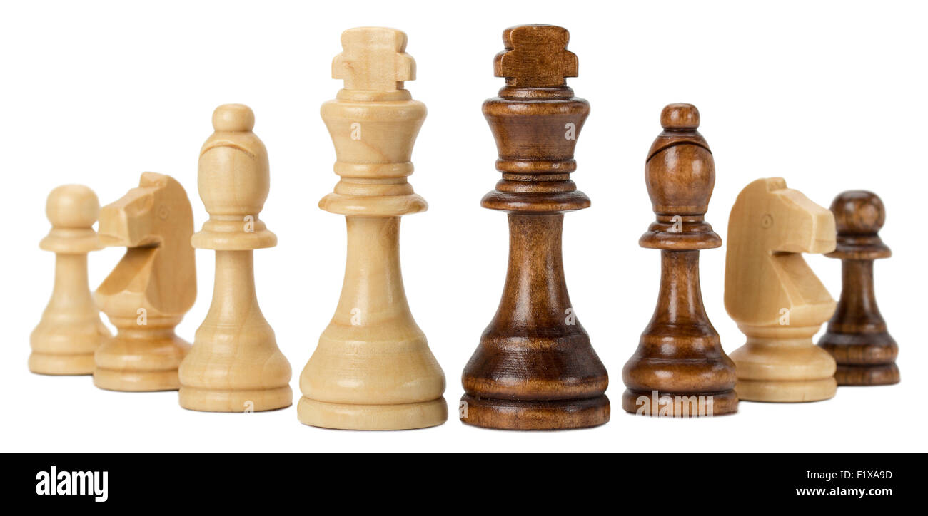 Pezzi degli scacchi isolati immagini e fotografie stock ad alta ...