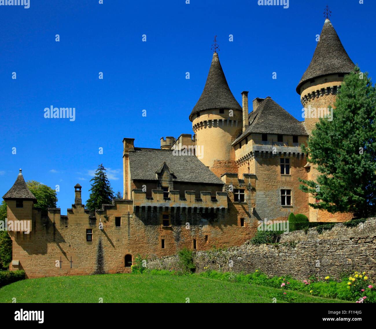 Francia, Dordogne, Perigord Noir, Valle della Dordogna, Marquay ...