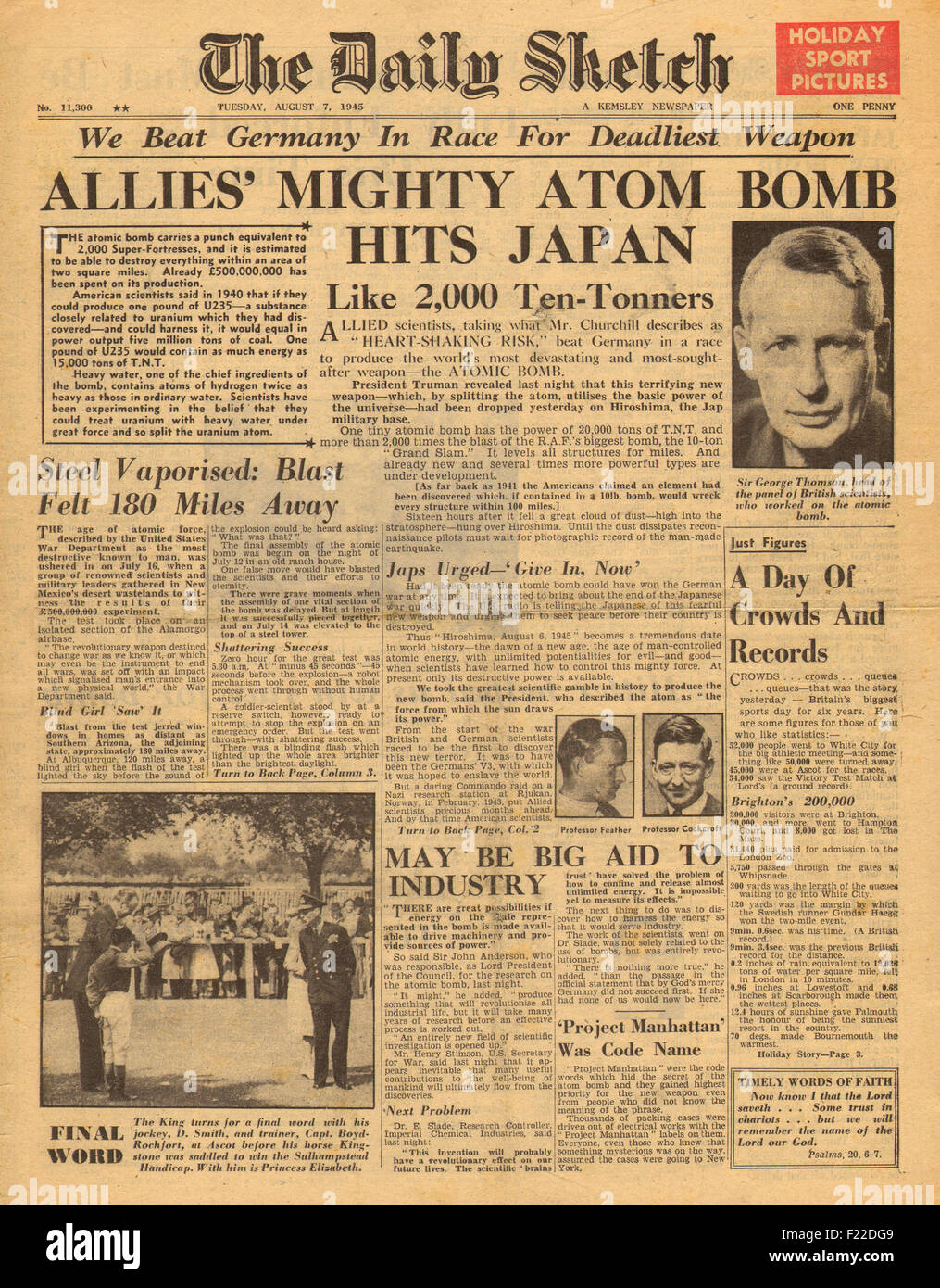 Lanciata la bomba atomica su hiroshima immagini e fotografie stock ad ...