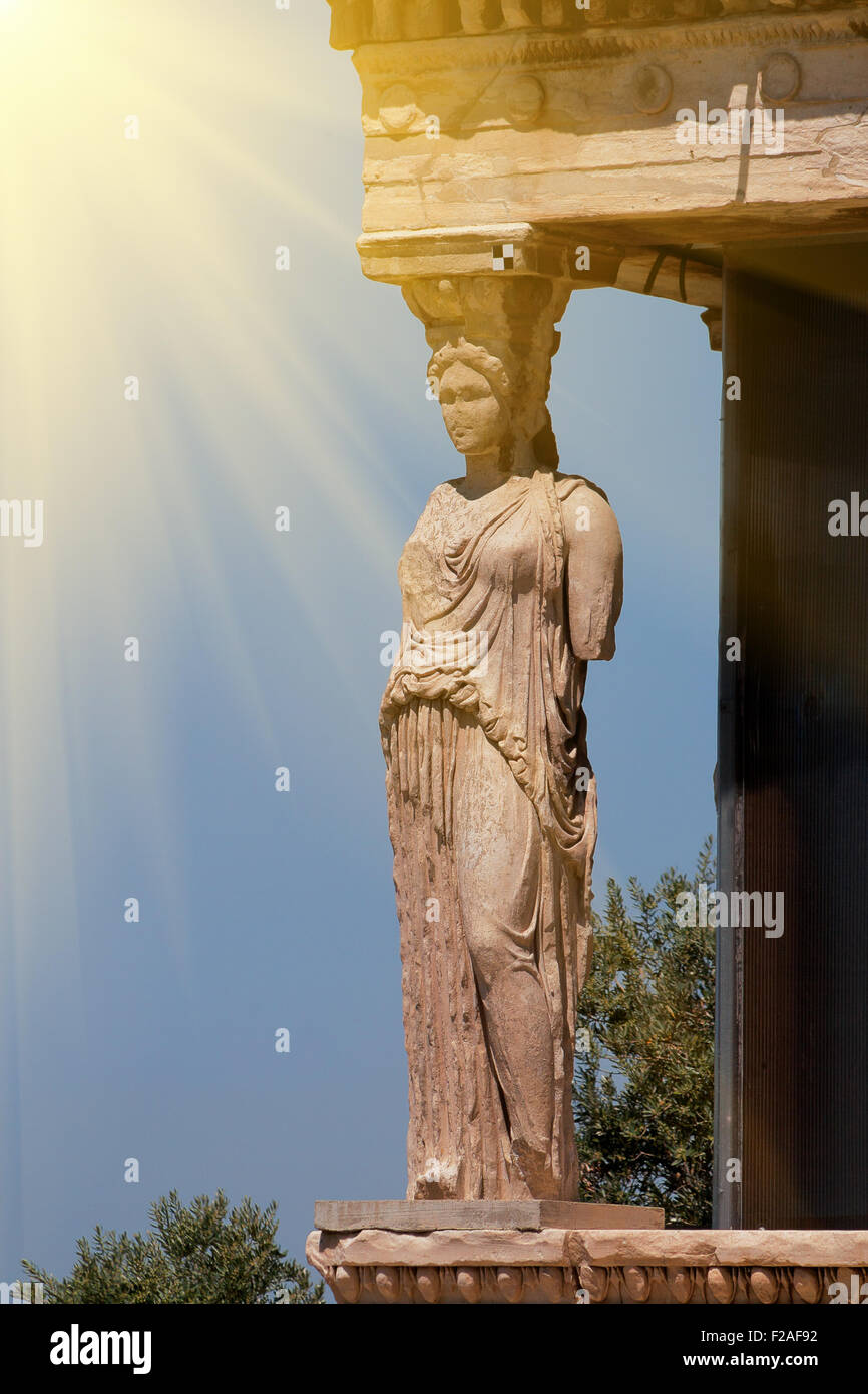 Statua greca marmo cariatide immagini e fotografie stock ad alta ...