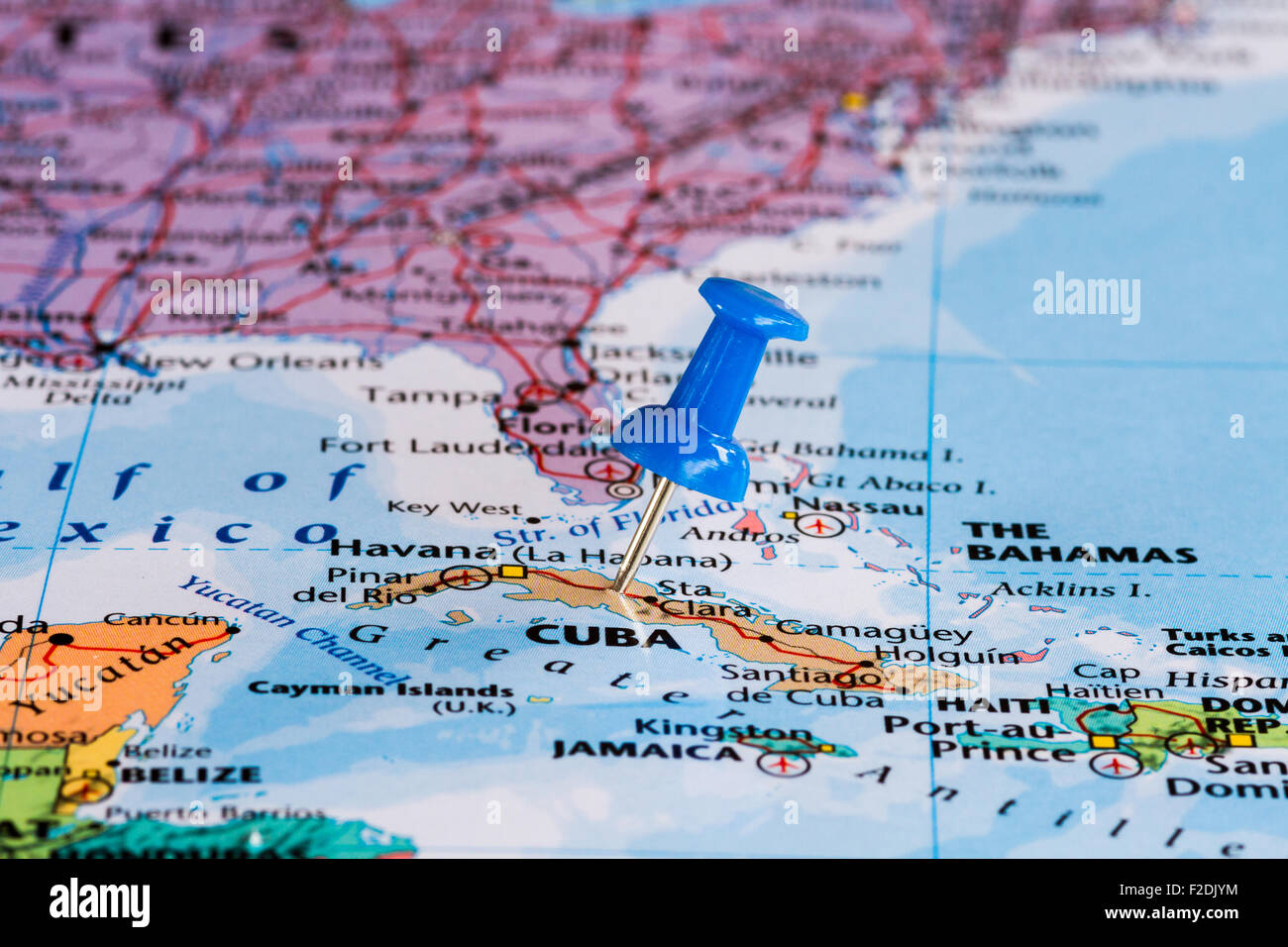 Mappa stradale di cuba immagini e fotografie stock ad alta risoluzione ...