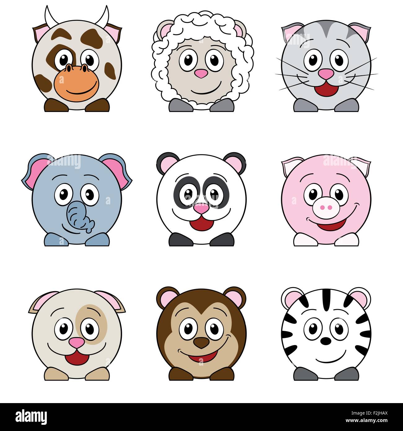 Cartone animato di pecore e mucche immagini e fotografie stock ad alta ...