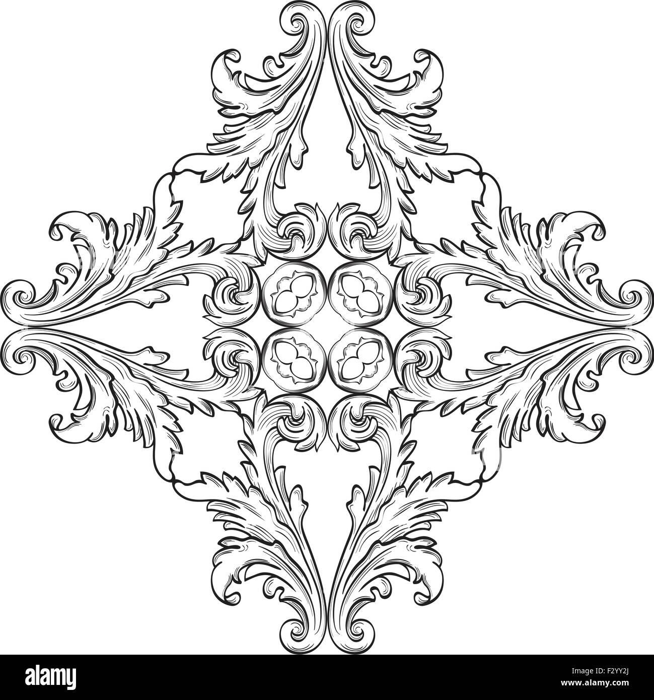 Disegno foglia d'acanto immagini e fotografie stock ad alta risoluzione ...