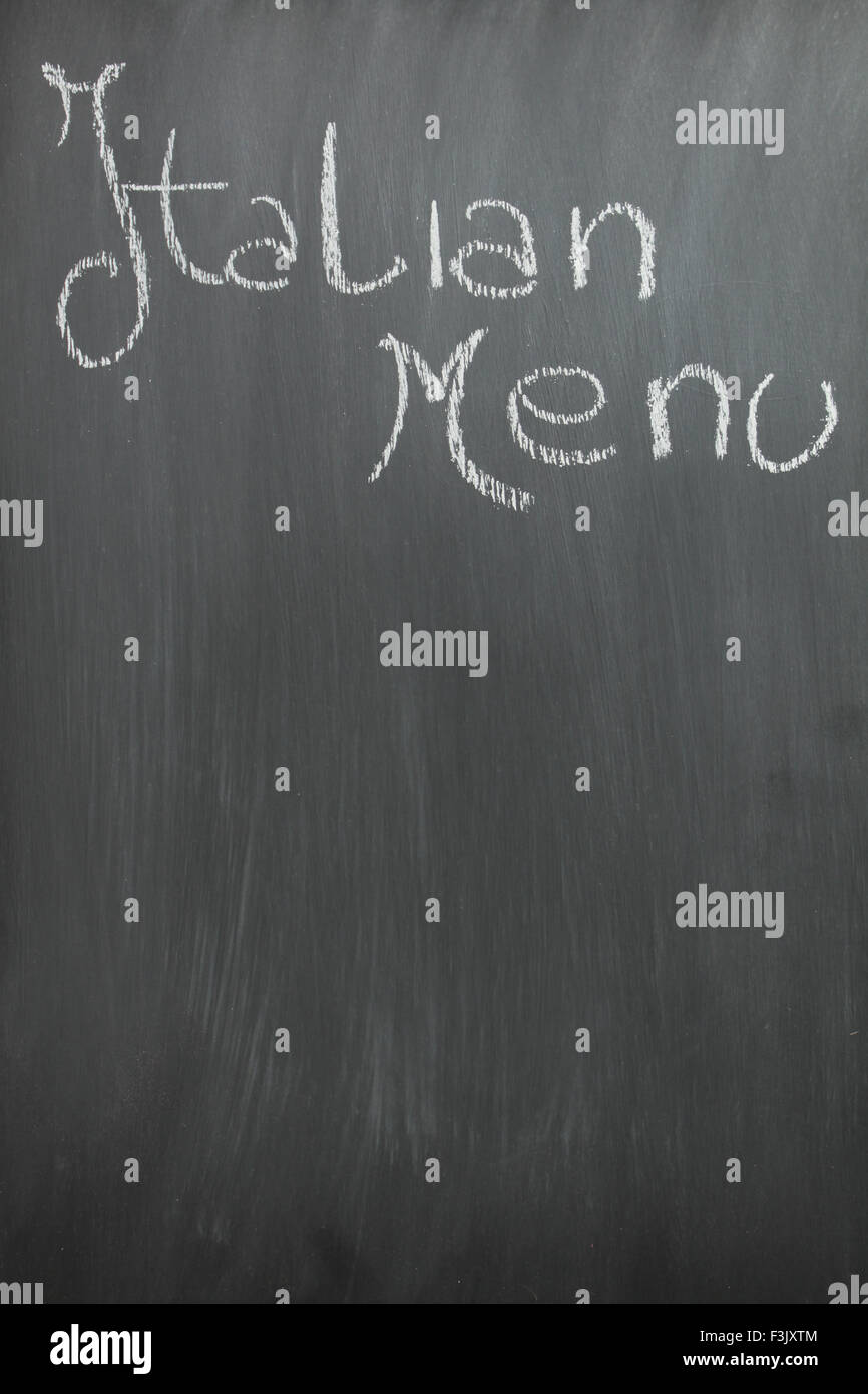 Ristorante menu lavagna italiana immagini e fotografie stock ad alta ...