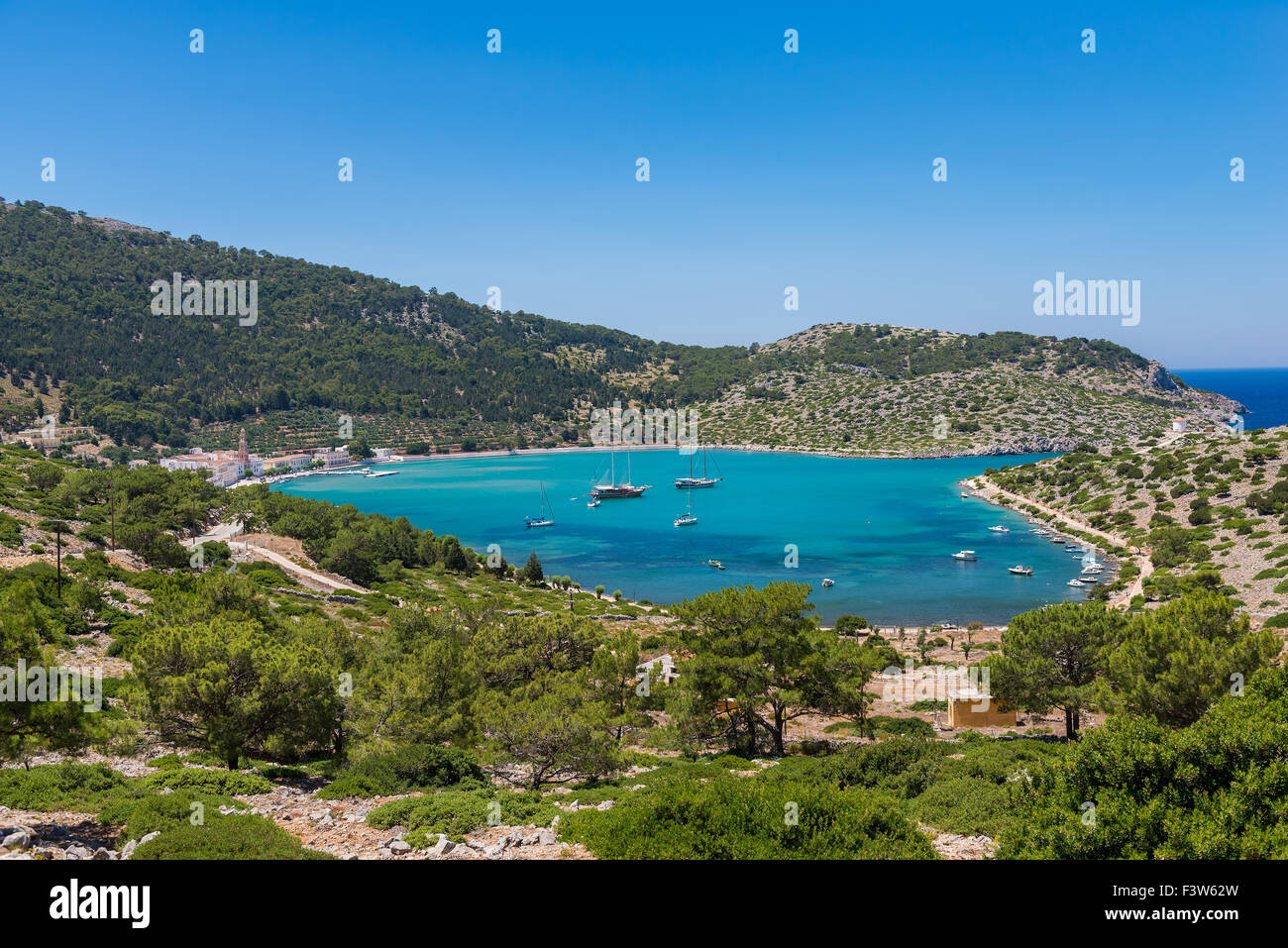 Symi panormitis monastery immagini e fotografie stock ad alta ...