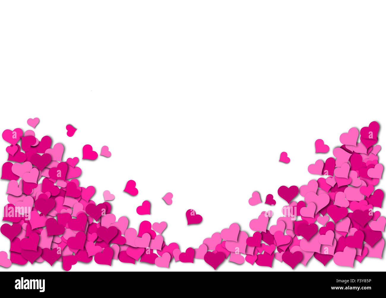 Cornice di cuori rosa immagini e fotografie stock ad alta risoluzione ...