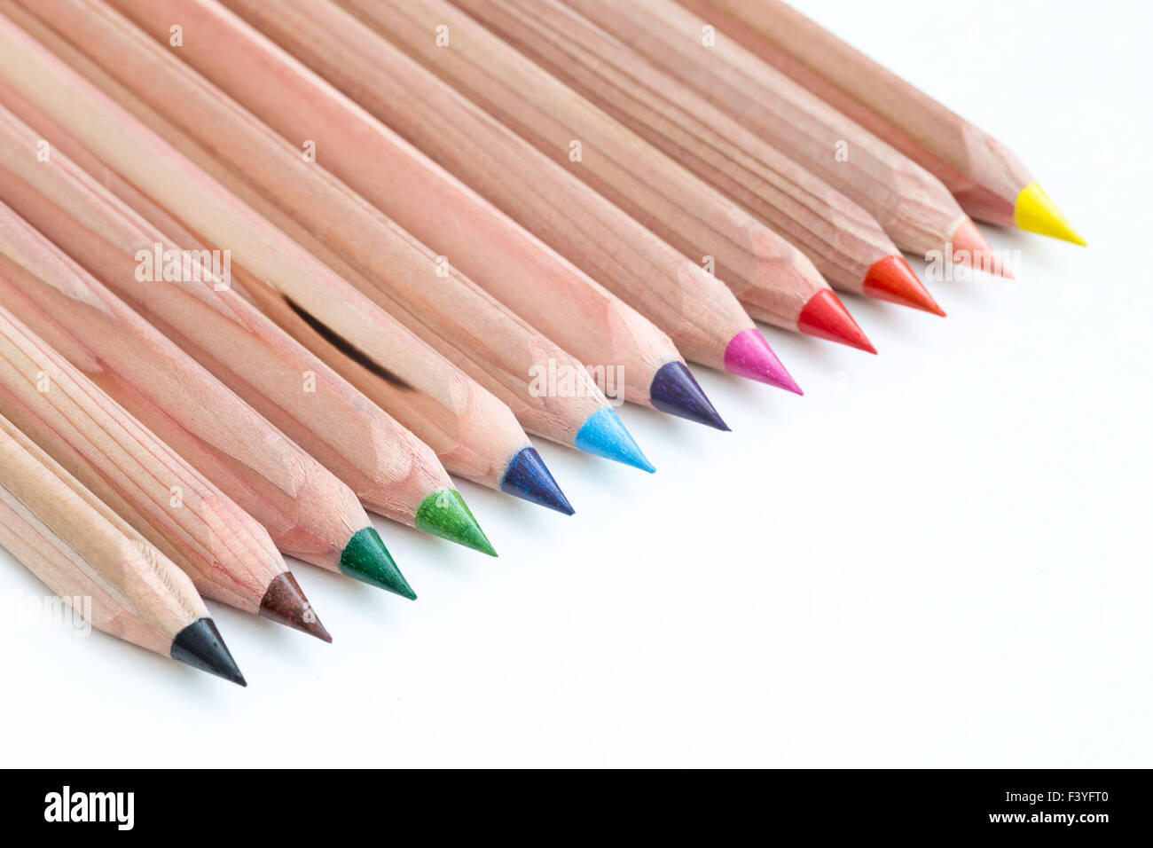 Una linea di matite immagini e fotografie stock ad alta risoluzione - Alamy