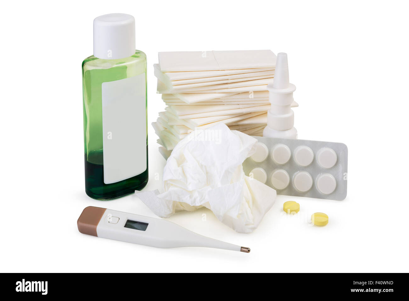 Farmaci per il raffreddore e il dolore Immagini senza sfondo e Foto ...