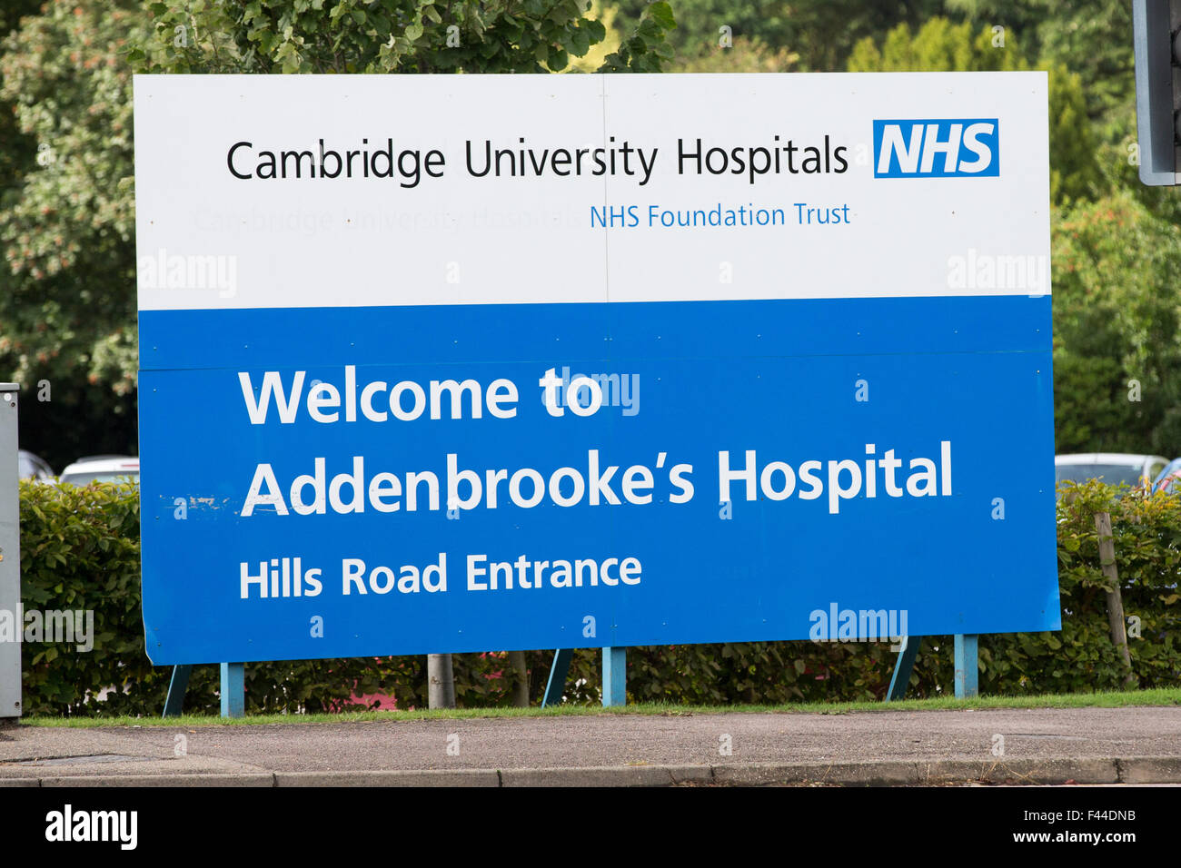 Cartello dell'ospedale di addenbrookes immagini e fotografie stock ad ...