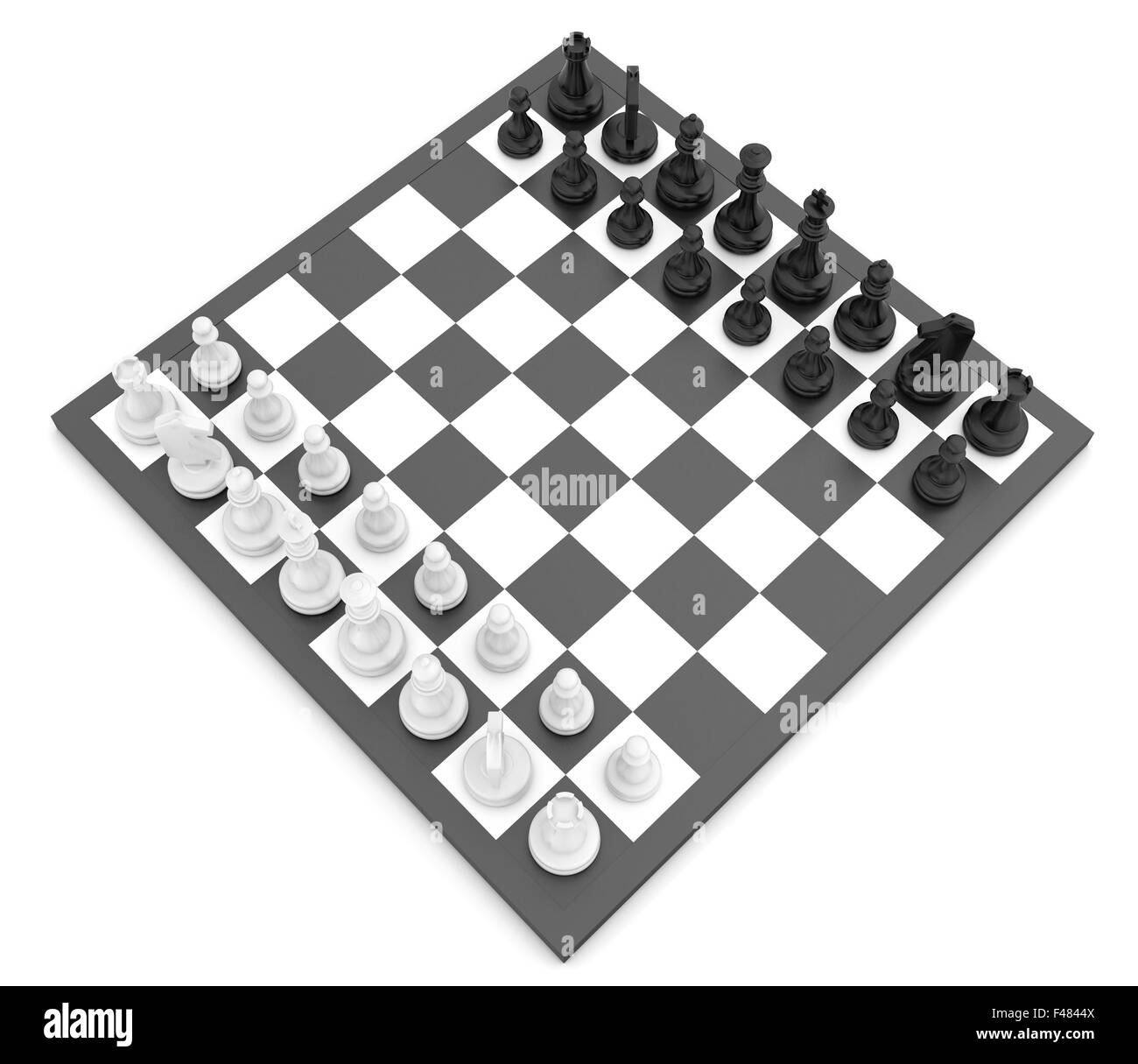 Scacchiera in bianco e nero Foto e Immagini Stock in Bianco e Nero - Alamy