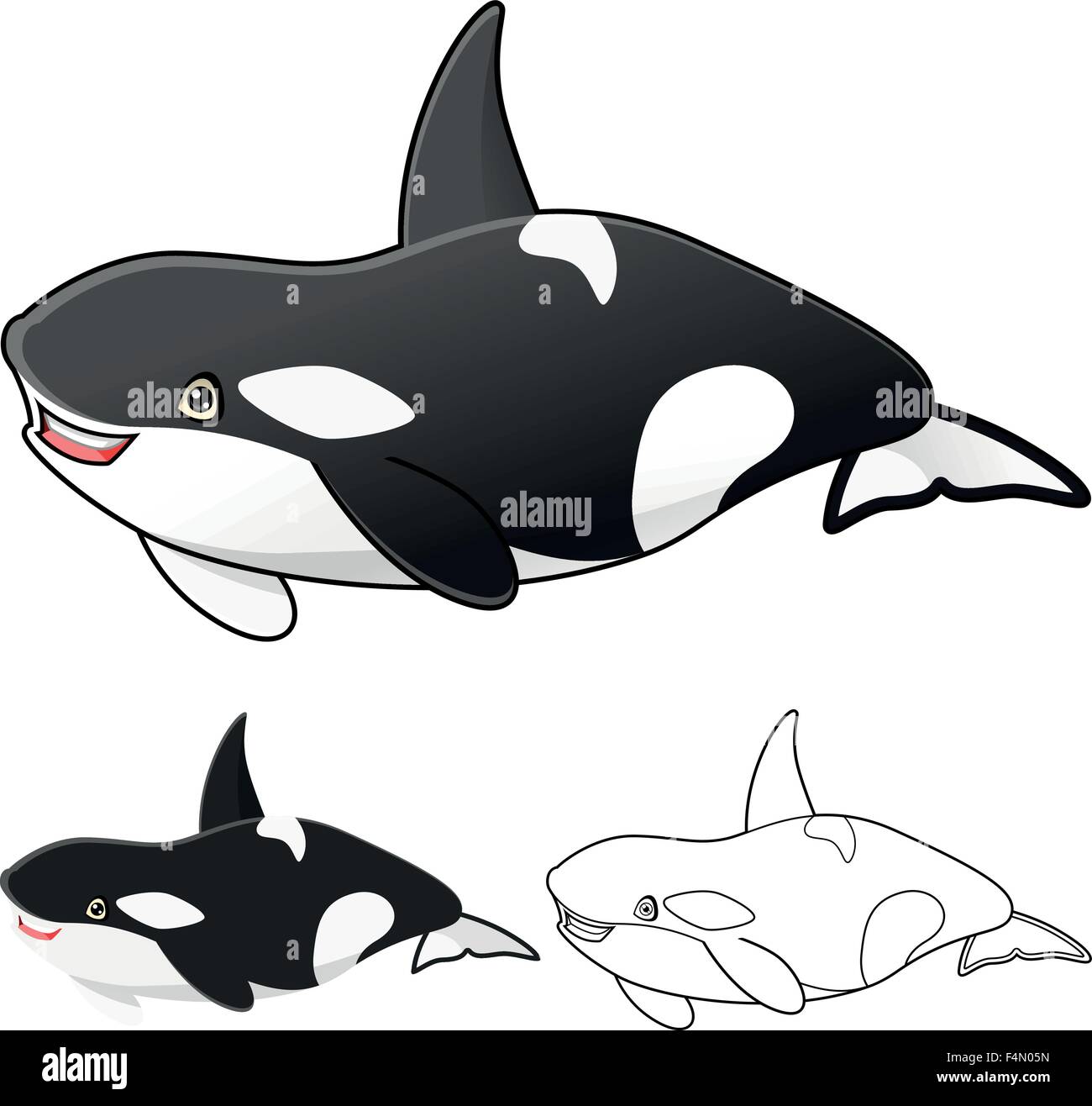 Disegno dell'orca Immagini Vettoriali Stock - Alamy