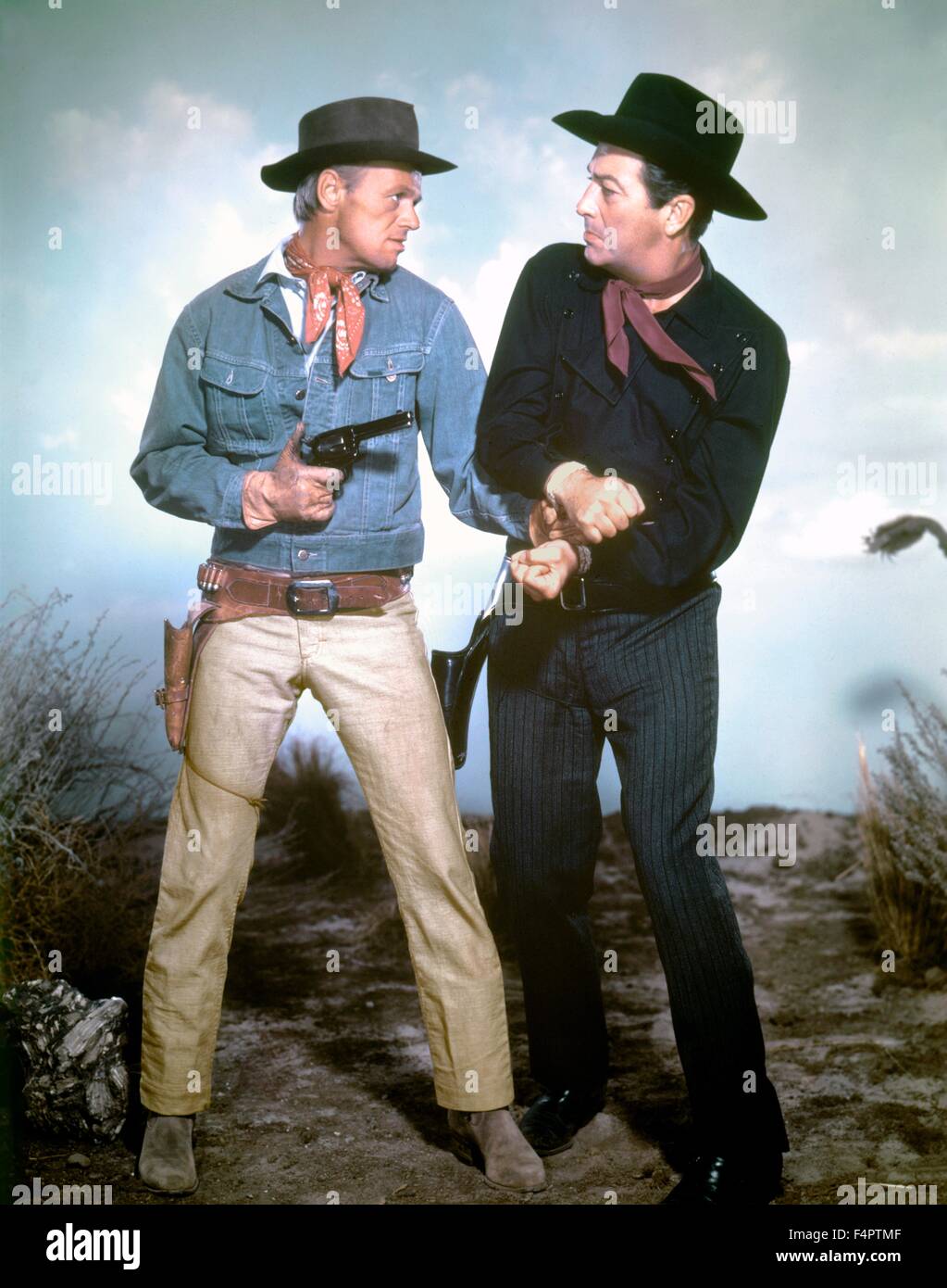 Richard Widmark e Robert Taylor / La Legge e Jake Wade / 1958 diretto ...