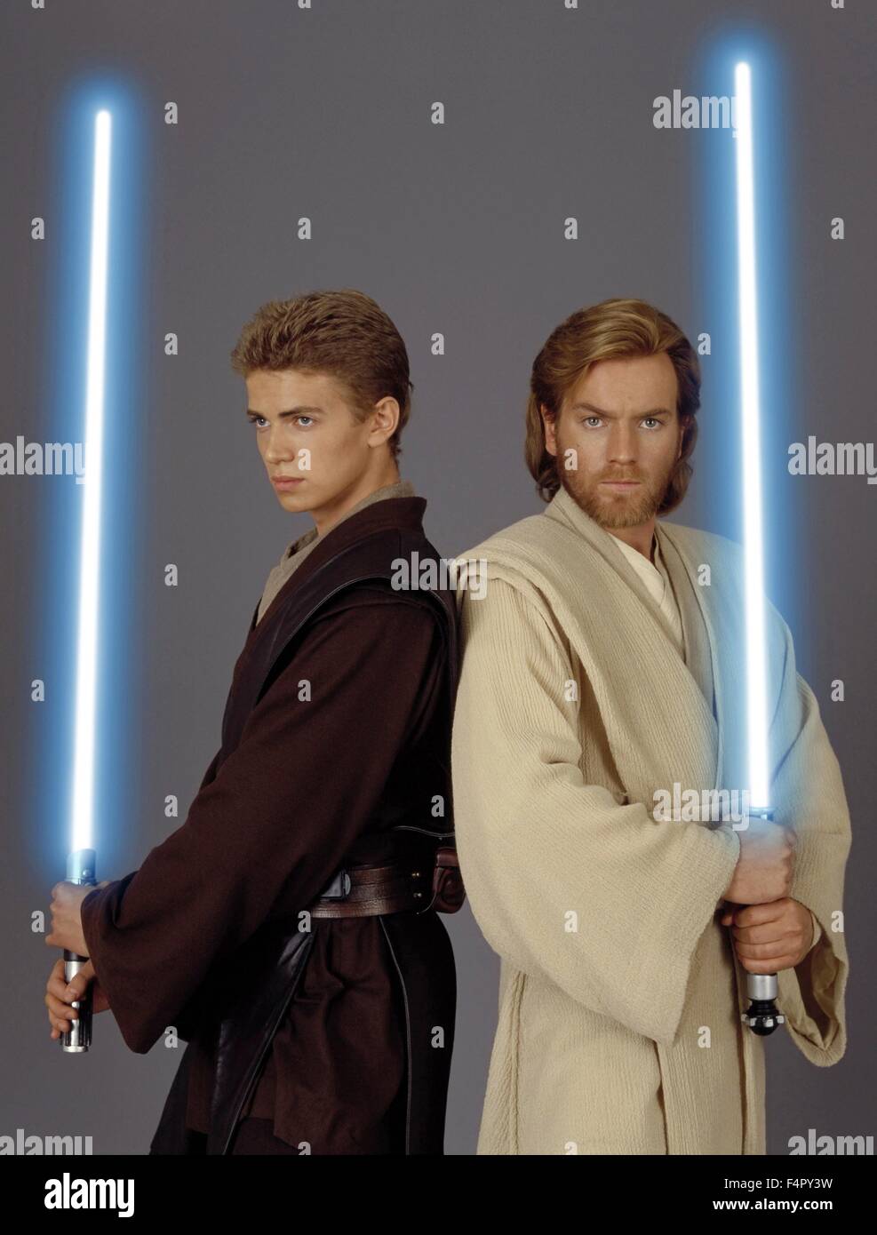Hayden Christensen e Ewan McGregor / stella Wars-Episode II l'Attacco ...