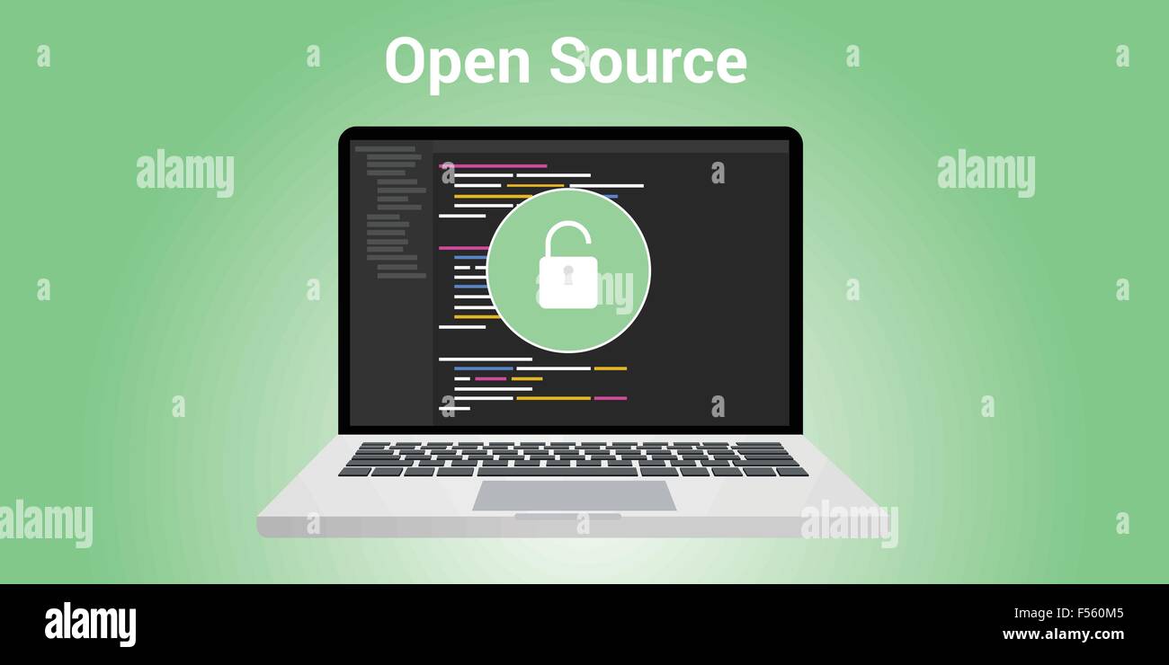 Software open source Immagini Vettoriali Stock - Alamy