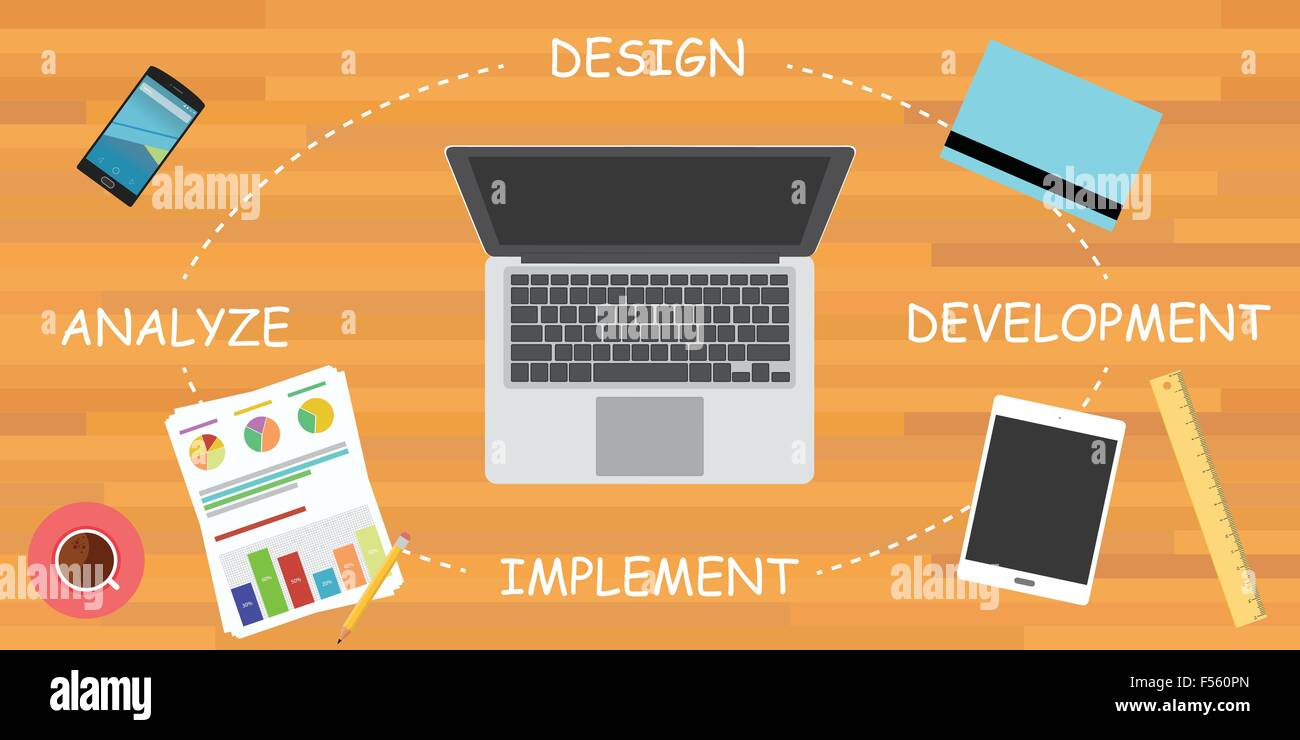 Software development life cycle Immagini Vettoriali Stock - Alamy
