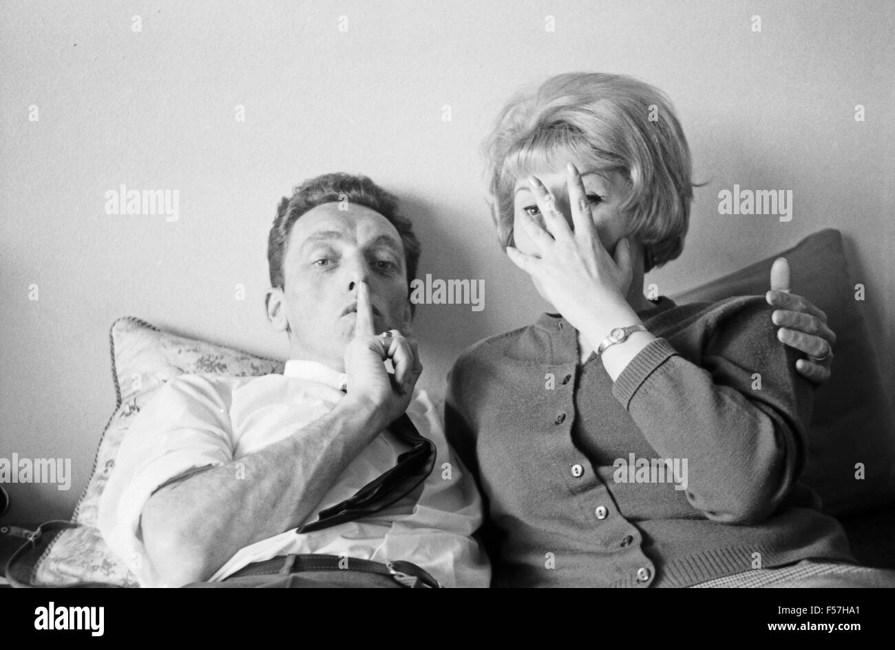 Deutsche Schlagersängerin Eva Homonnay, Deutschland 1960er Jahre. Il ...