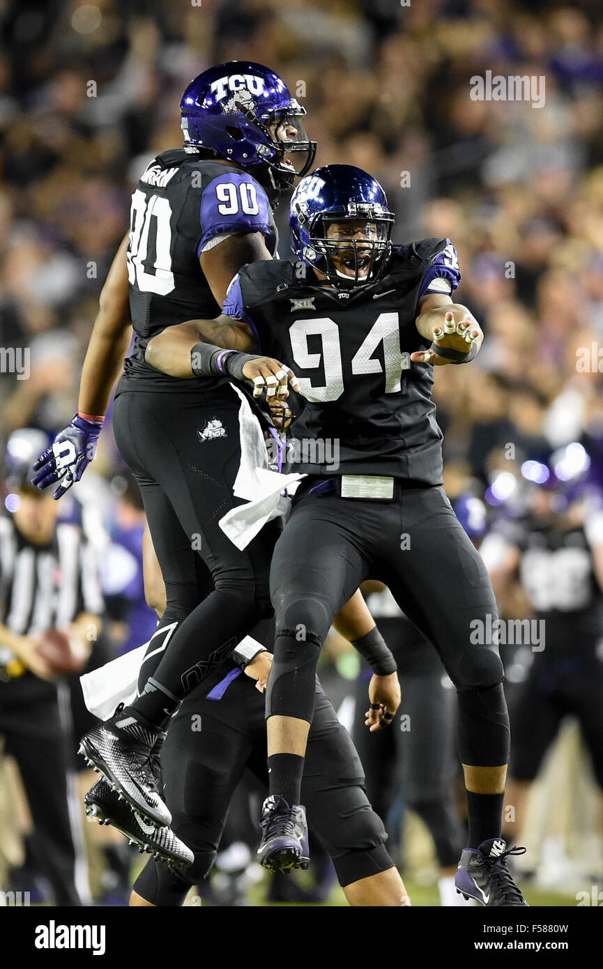 Fort Worth, Texas, Stati Uniti d'America. 29 ott 2015. TCU cornuto rane ...