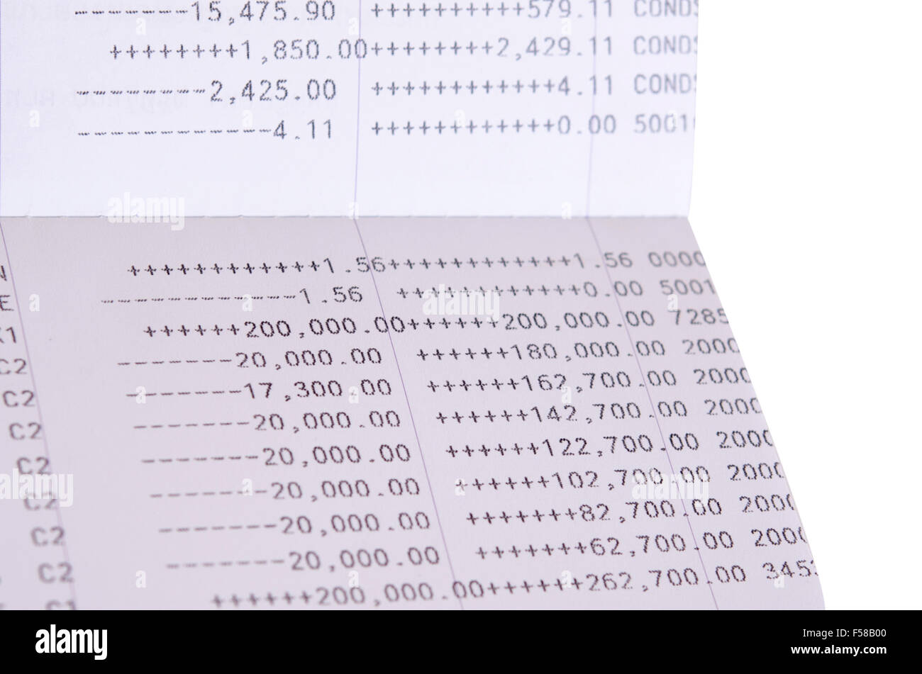 Estratto conto corrente bancario immagini e fotografie stock ad alta ...