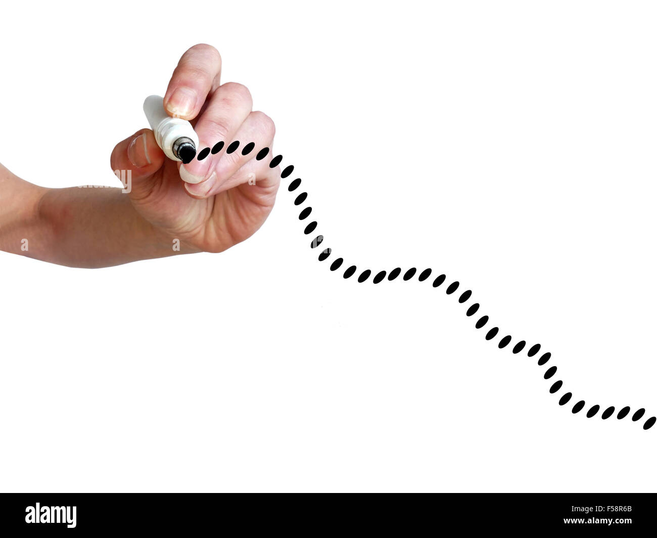 Linea Tratteggiata Ondulata Immagini e Fotos Stock - Alamy