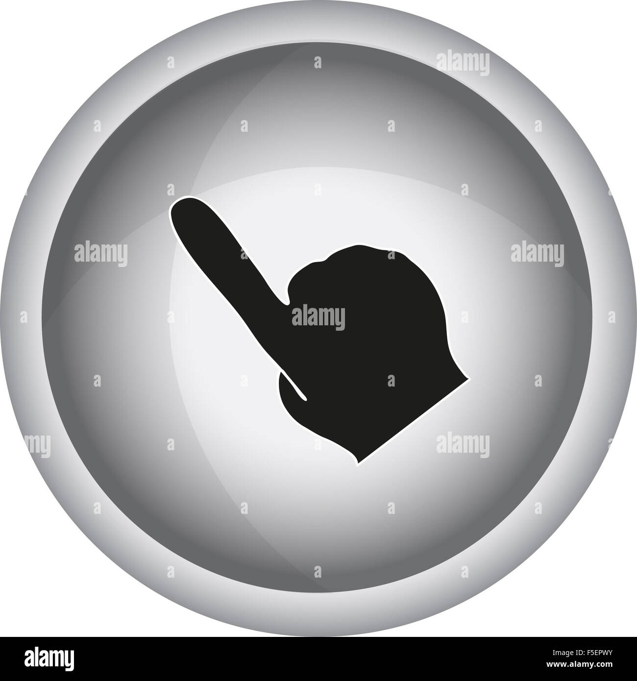 Indice della mano simbolo icona immagini e fotografie stock ad alta ...