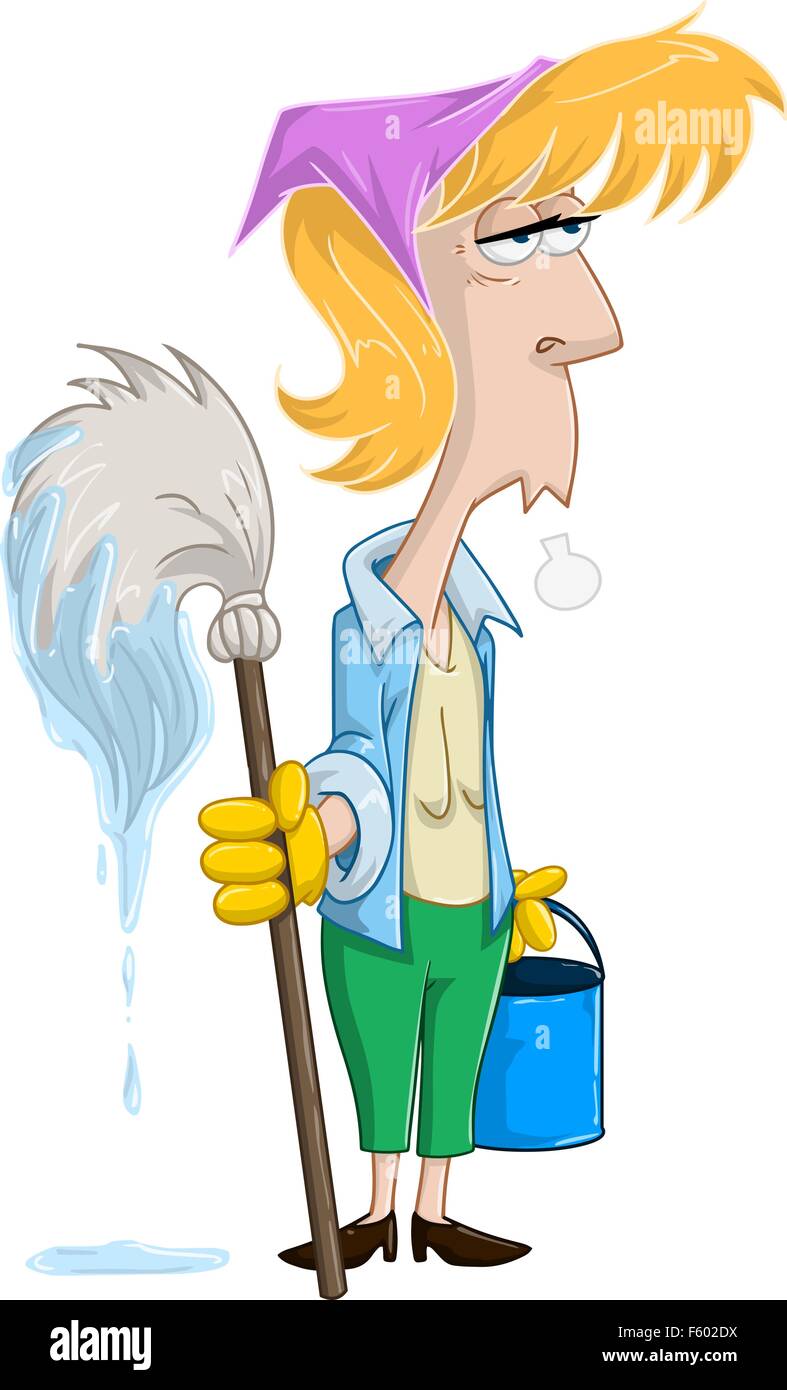 Spolverata di donna Immagini Vettoriali Stock - Alamy