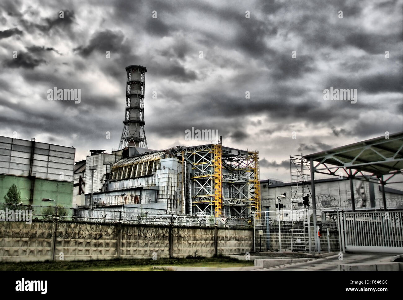 Centrale nucleare di Chernobyl. 4-esimo blocco. L'Ucraina Foto stock ...