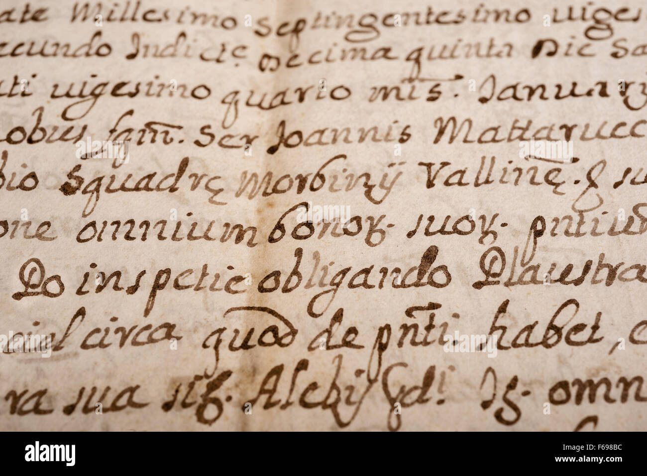 Manoscritto Su Pergamena Immagini e Fotos Stock - Alamy
