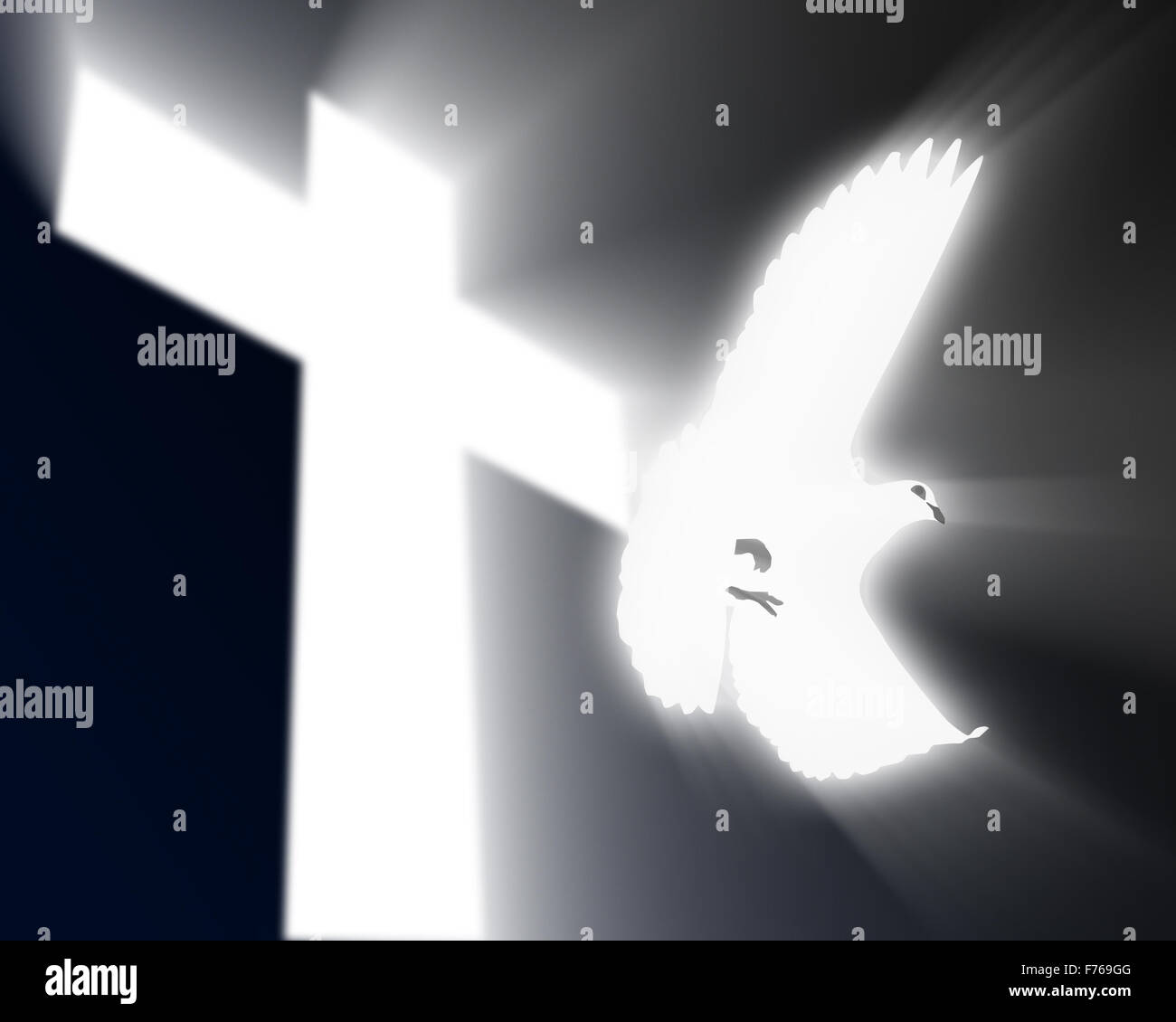 Colomba simbolo dello spirito santo immagini e fotografie stock ad alta ...