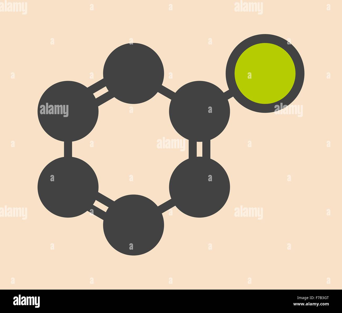 Clorobenzene molecola di solvente industriale immagini e fotografie ...