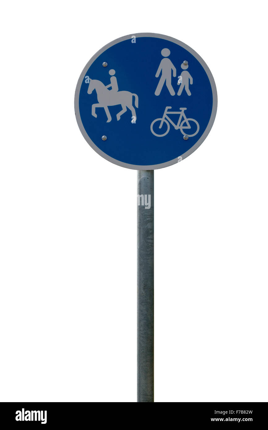 Cartello stradale cerchio blu immagini e fotografie stock ad alta ...