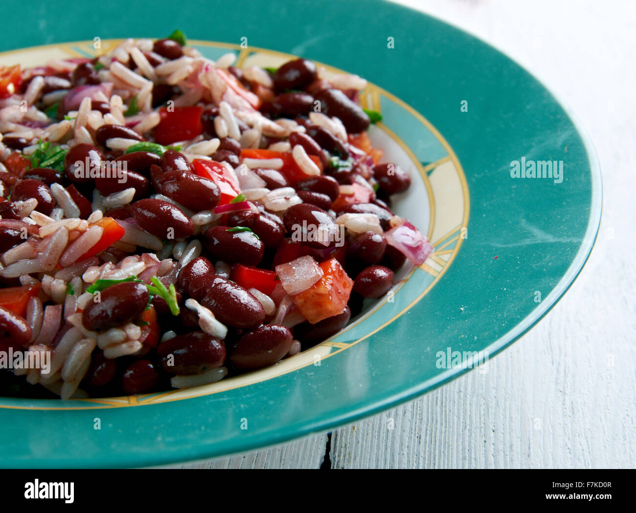 Arroz con Frijoles Negro - fagioli neri e riso. Panamá, Puerto Rico ...