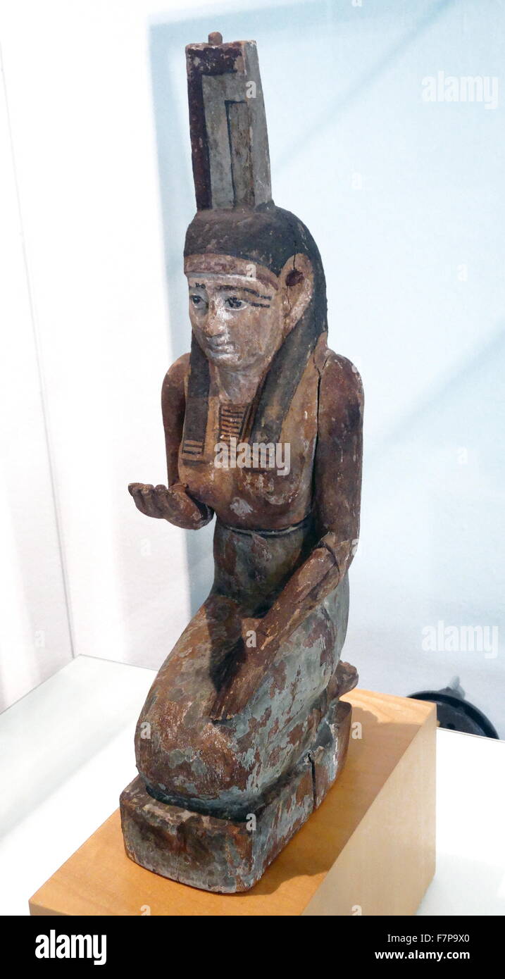 Raffigurazione della dea Nefti. Legno. Periodo Tardo (715-332 a.C ...