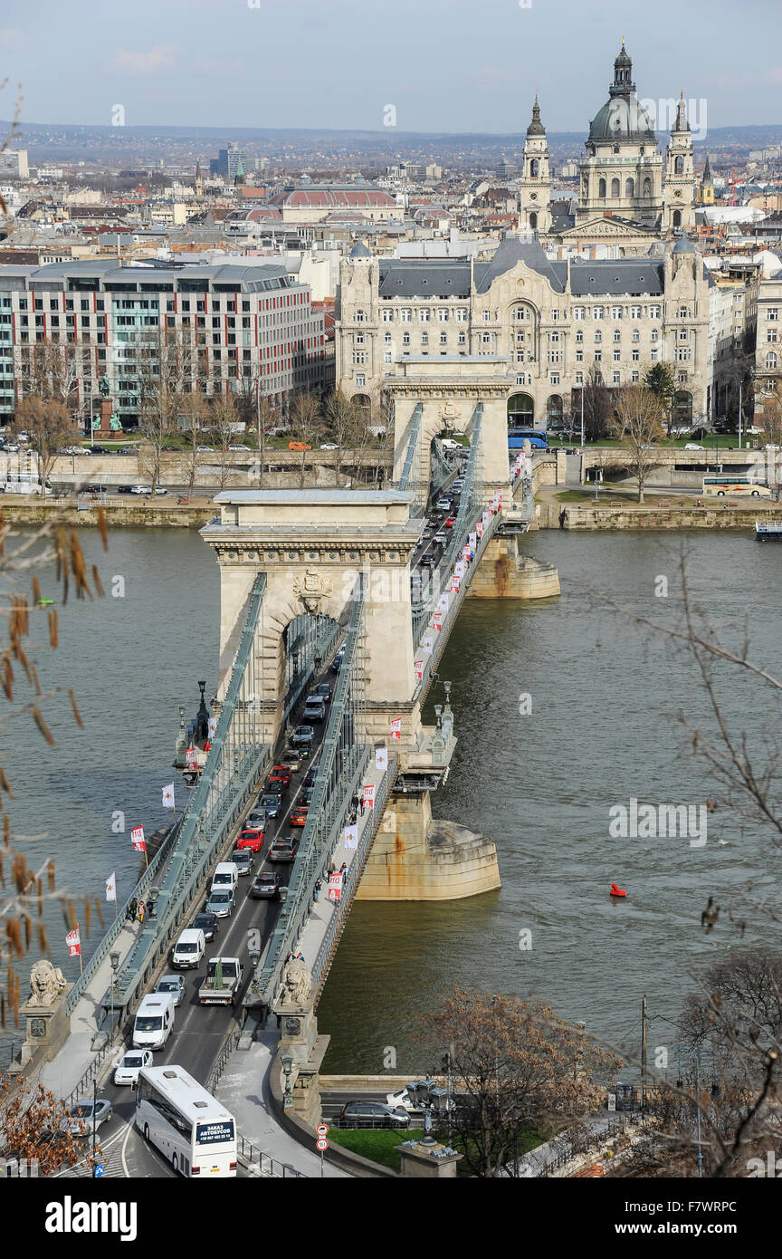 Budapest famoso ponte delle catene immagini e fotografie stock ad alta ...