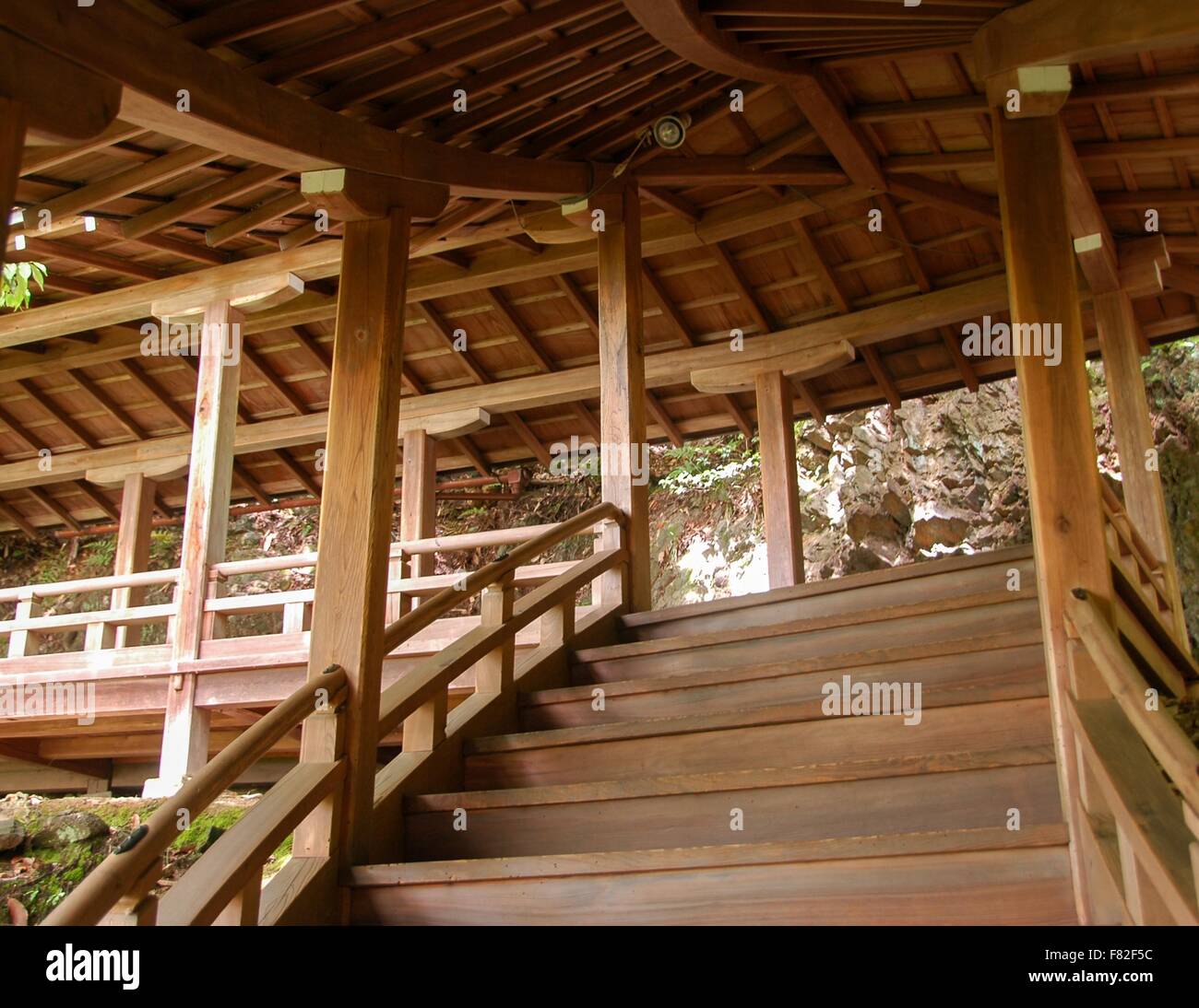 Lavori in legno di sorprendente in un tempio di Kyoto, Giappone Foto ...