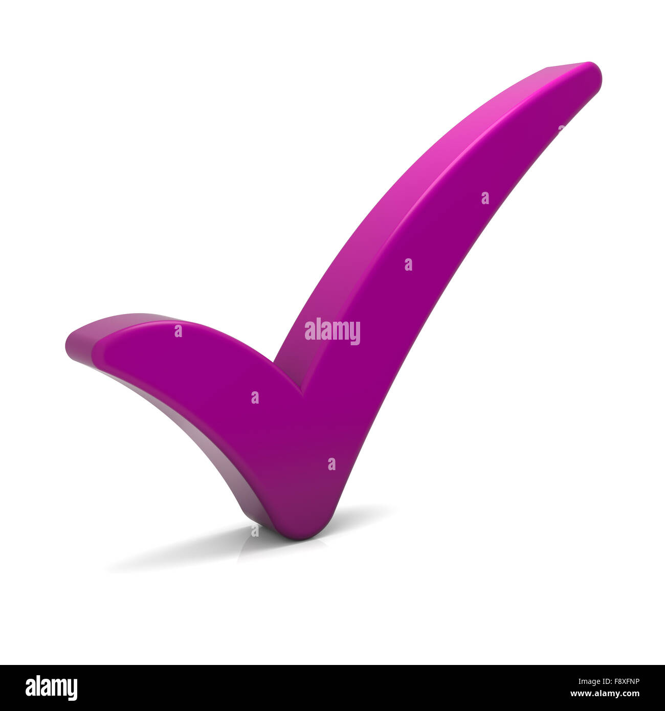 Viola simbolo di spunta Foto stock - Alamy