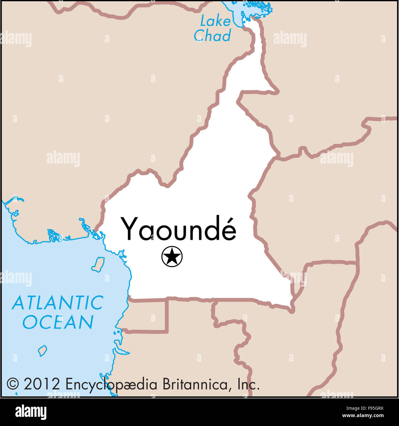 Yaounde camerun mappe geografia cartografia immagini e fotografie stock ...