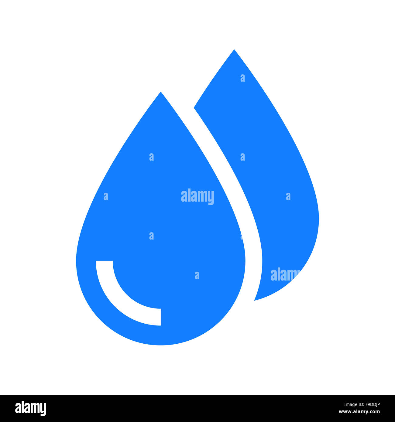 Icona di gocce. Acqua il simbolo isolato su sfondo bianco Foto stock ...