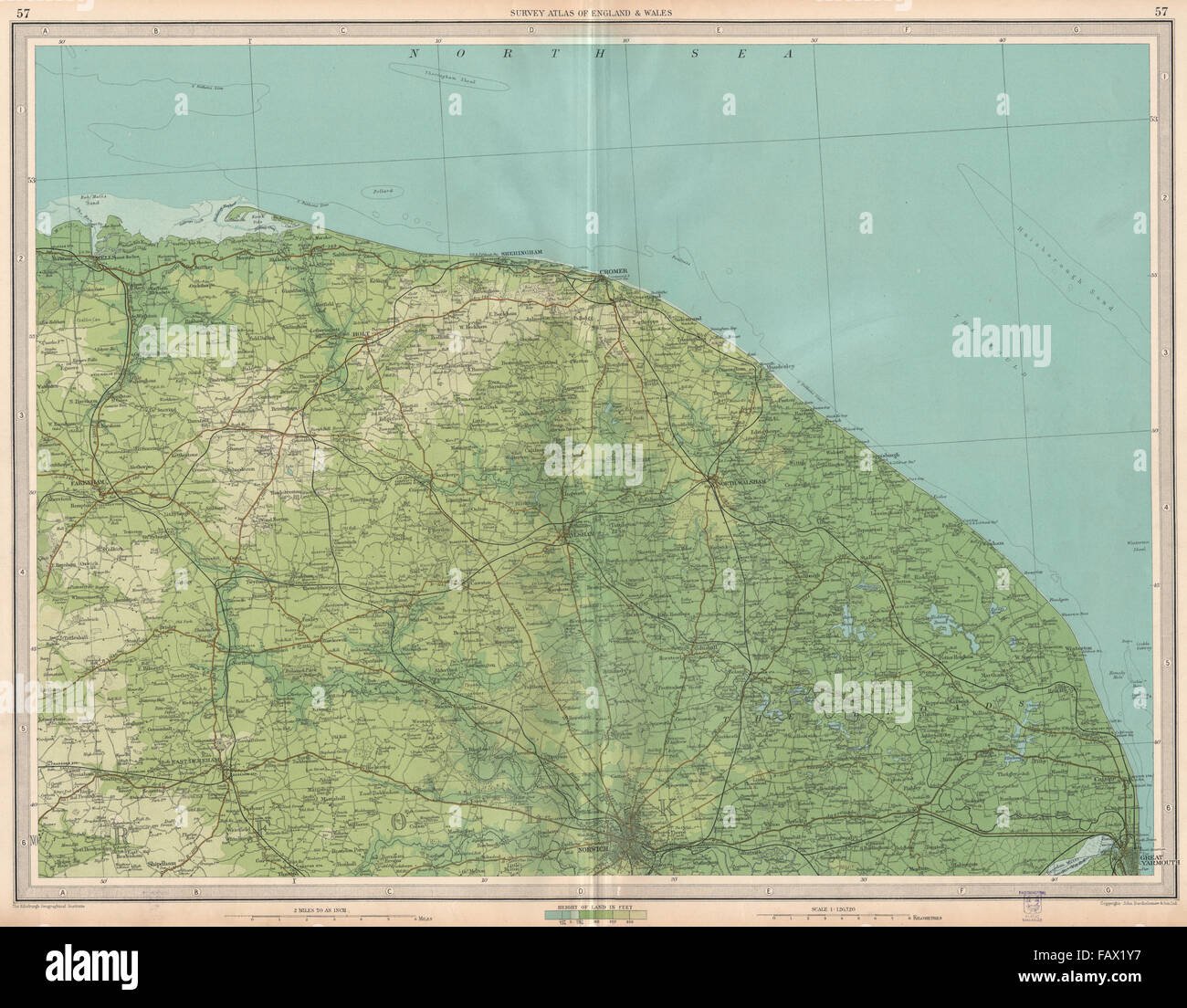 Mappa di norfolk immagini e fotografie stock ad alta risoluzione - Alamy
