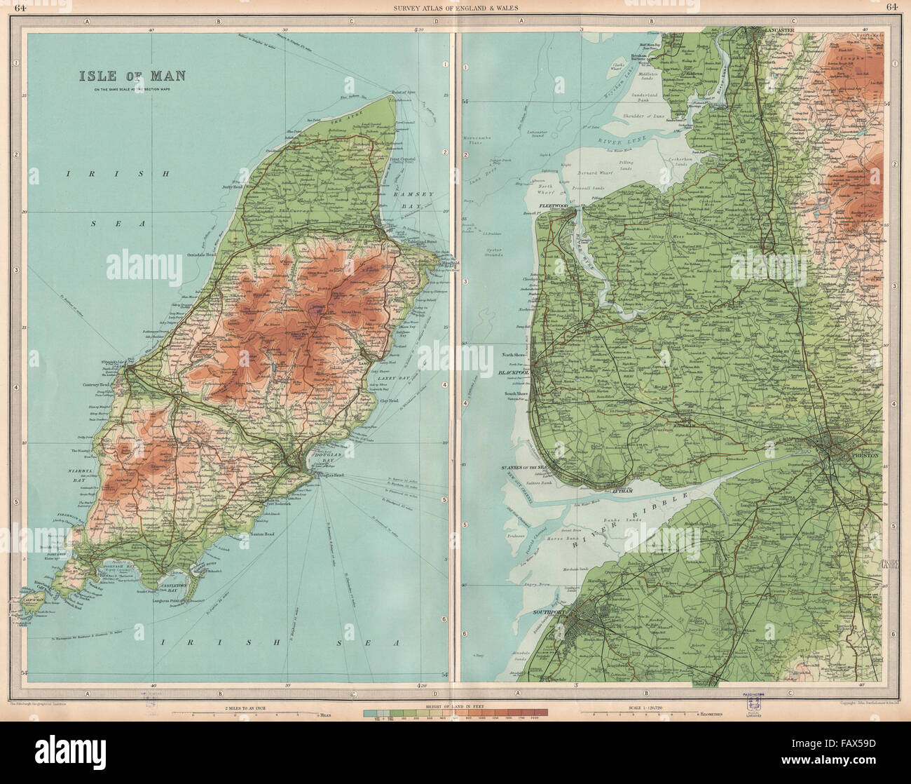 Blackpool map immagini e fotografie stock ad alta risoluzione - Alamy