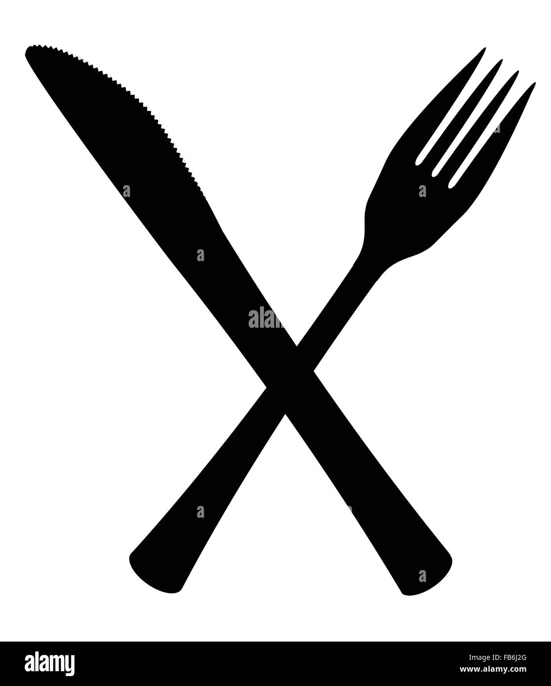 Posate incrociate disegno Immagini senza sfondo e Foto Stock ritagliate ...