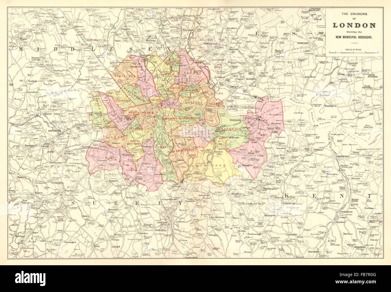 Mappa di londra e dintorni immagini e fotografie stock ad alta ...