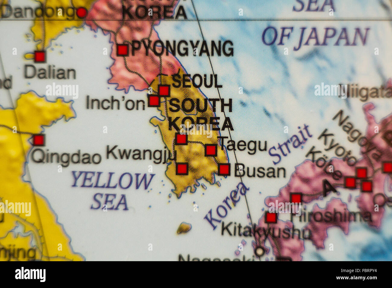 Map of korea immagini e fotografie stock ad alta risoluzione - Alamy