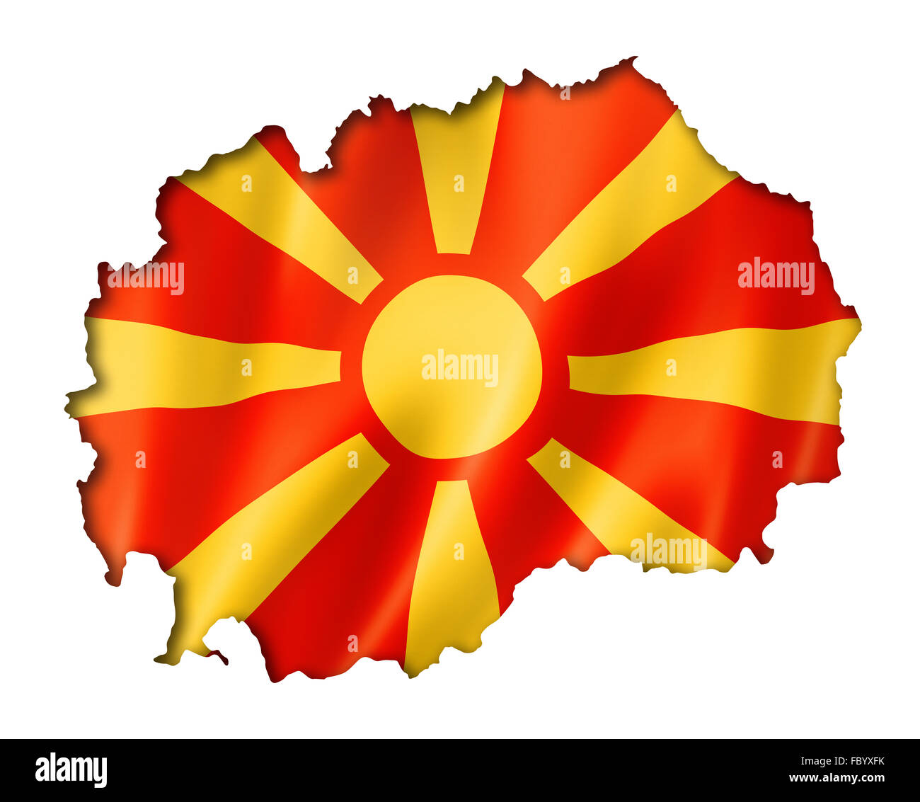 Mappa della bandiera macedone macedonia immagini e fotografie stock ad ...