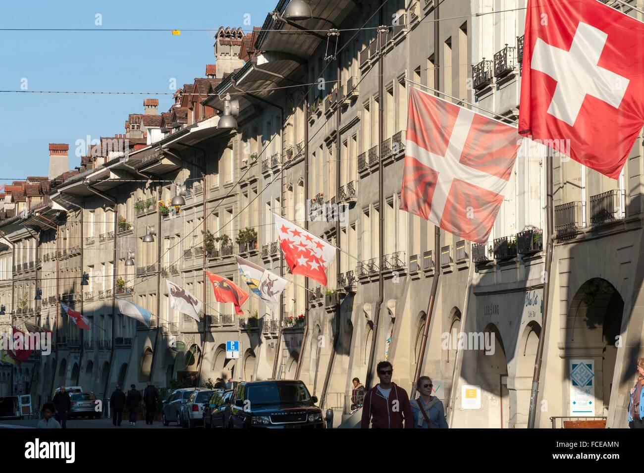 Kramgasse, Sito Patrimonio Mondiale dell'UNESCO Città vecchia di Berna ...