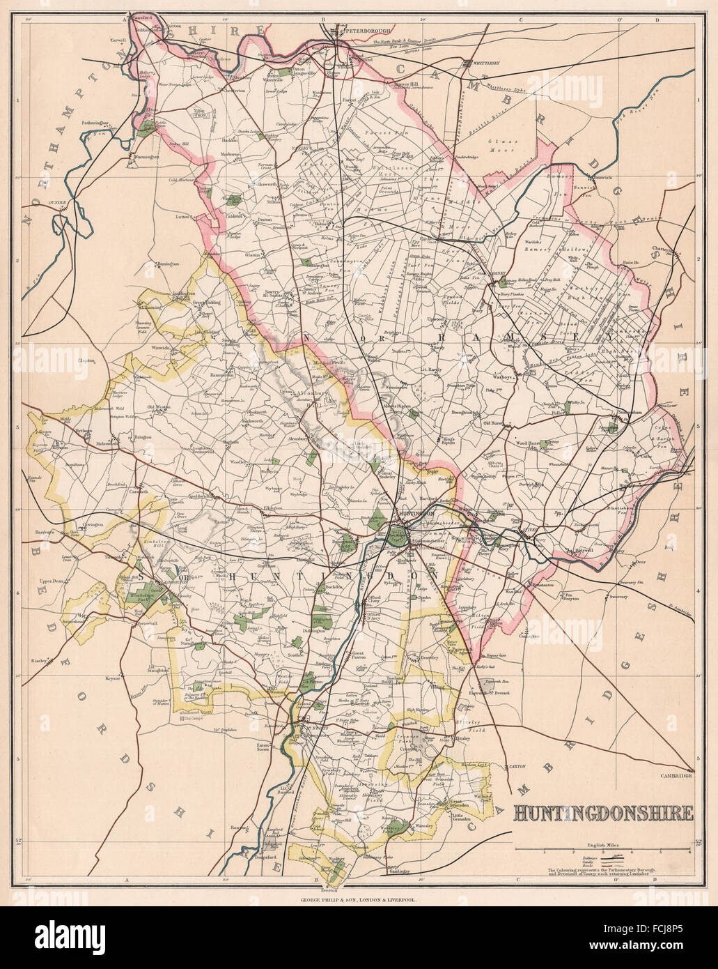 Mappa di huntingdon immagini e fotografie stock ad alta risoluzione - Alamy