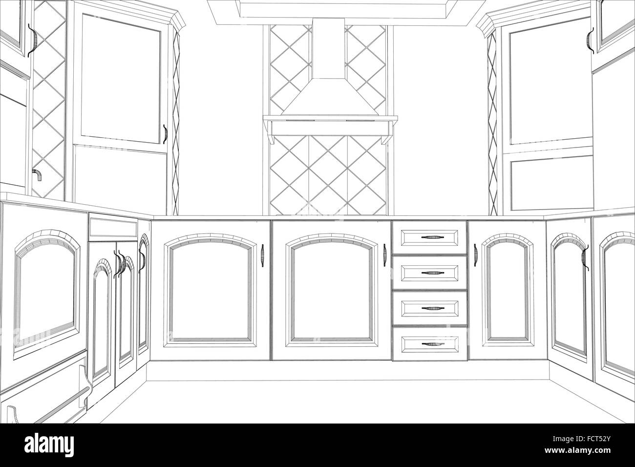 Pareti della cucina Immagini Vettoriali Stock - Alamy